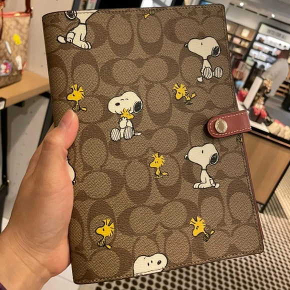 Coach | Office | Coach X Peanuts Notebook In Signature Canvas With ...